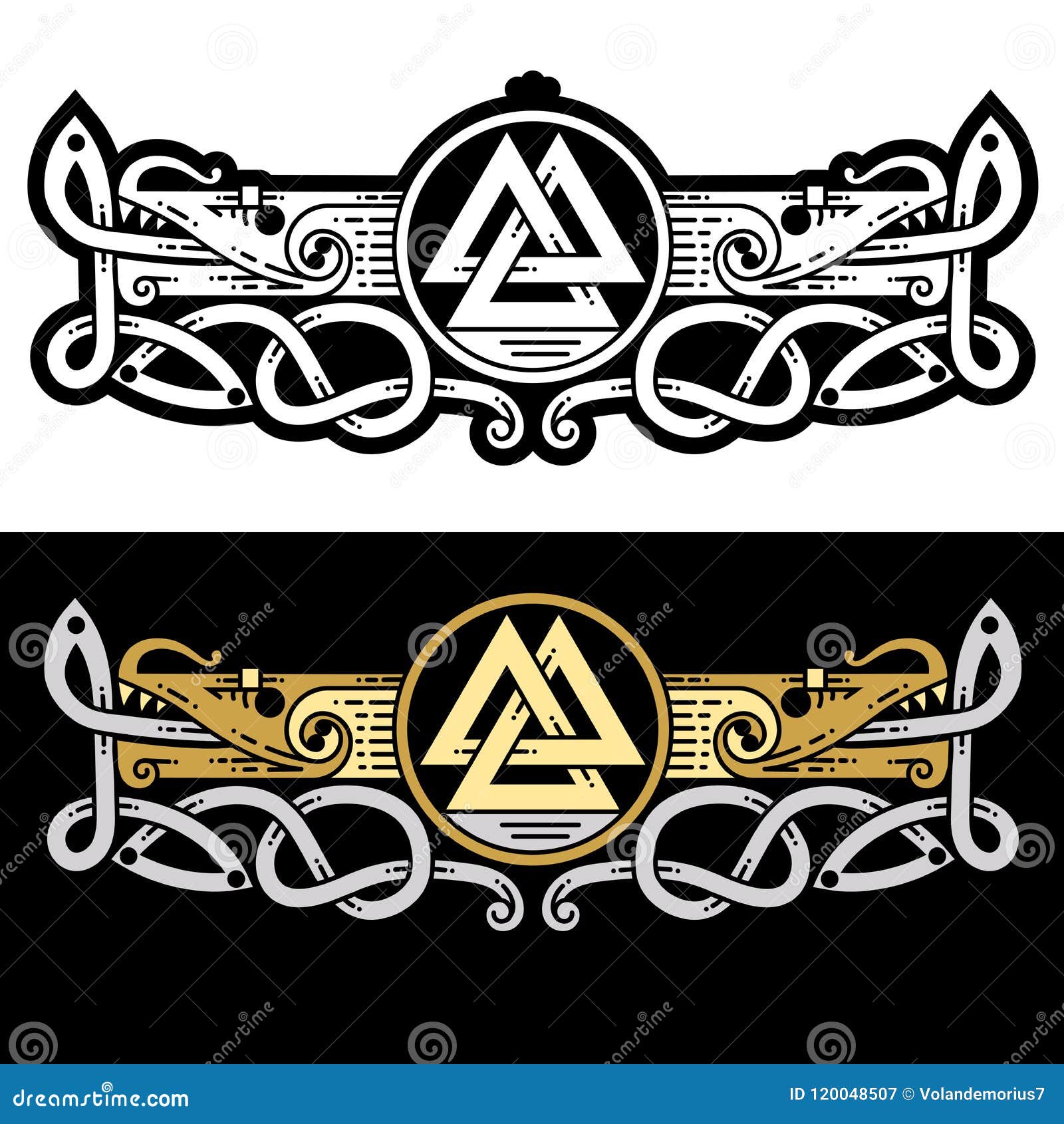 Banner in the Celtic Style. Stock Vector - Illustration of fauna, kells ...