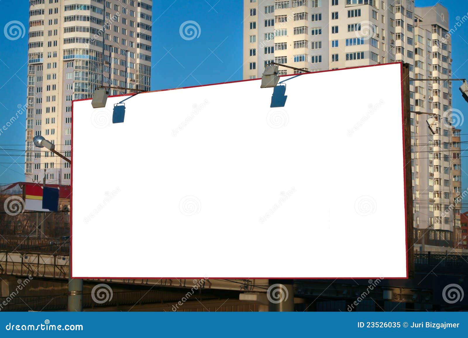 Banner in city stock image. Image of background, city - 23526035