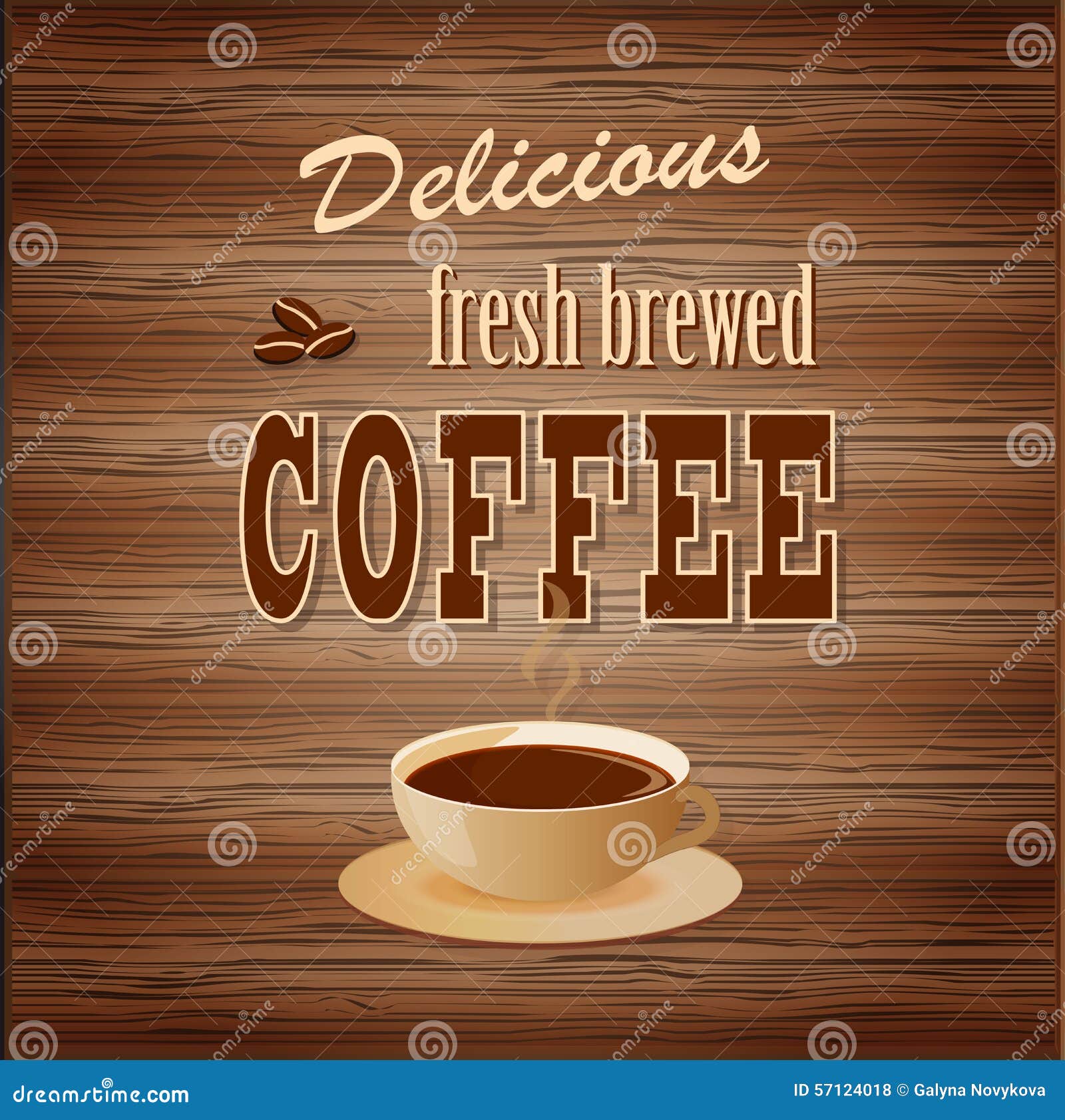 Banner for coffee stock vector. Illustration of poster - 57124018