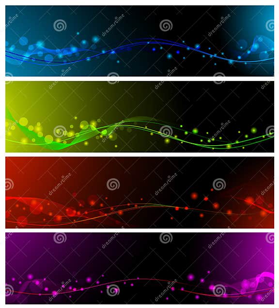 Banner collection stock vector. Illustration of decorative - 16403583