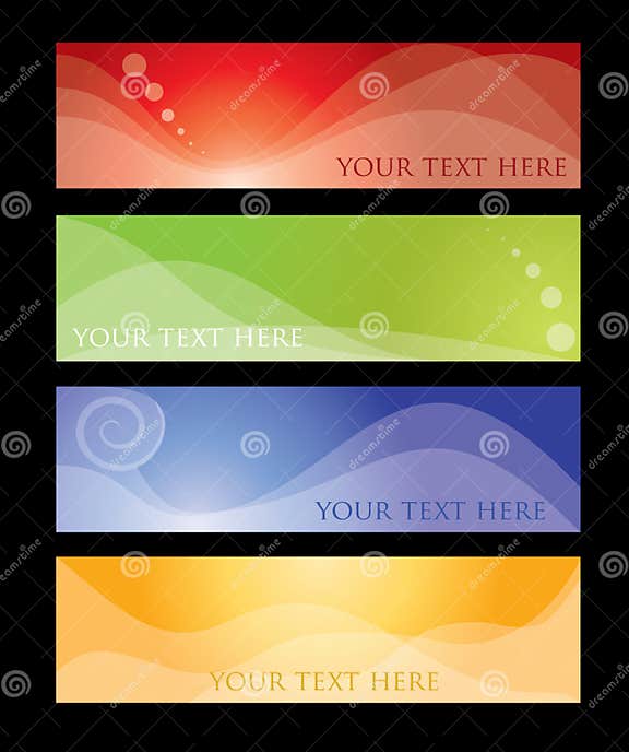 Banner collection stock vector. Illustration of abstract - 7944377