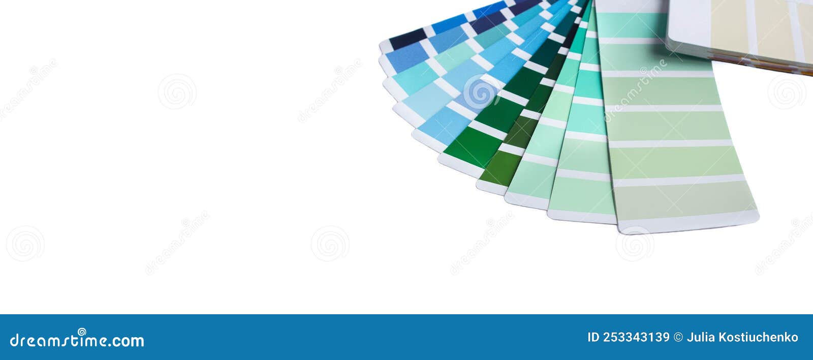 Banner of a Color Guide Displaying a Range of Hues for Use in Interior ...