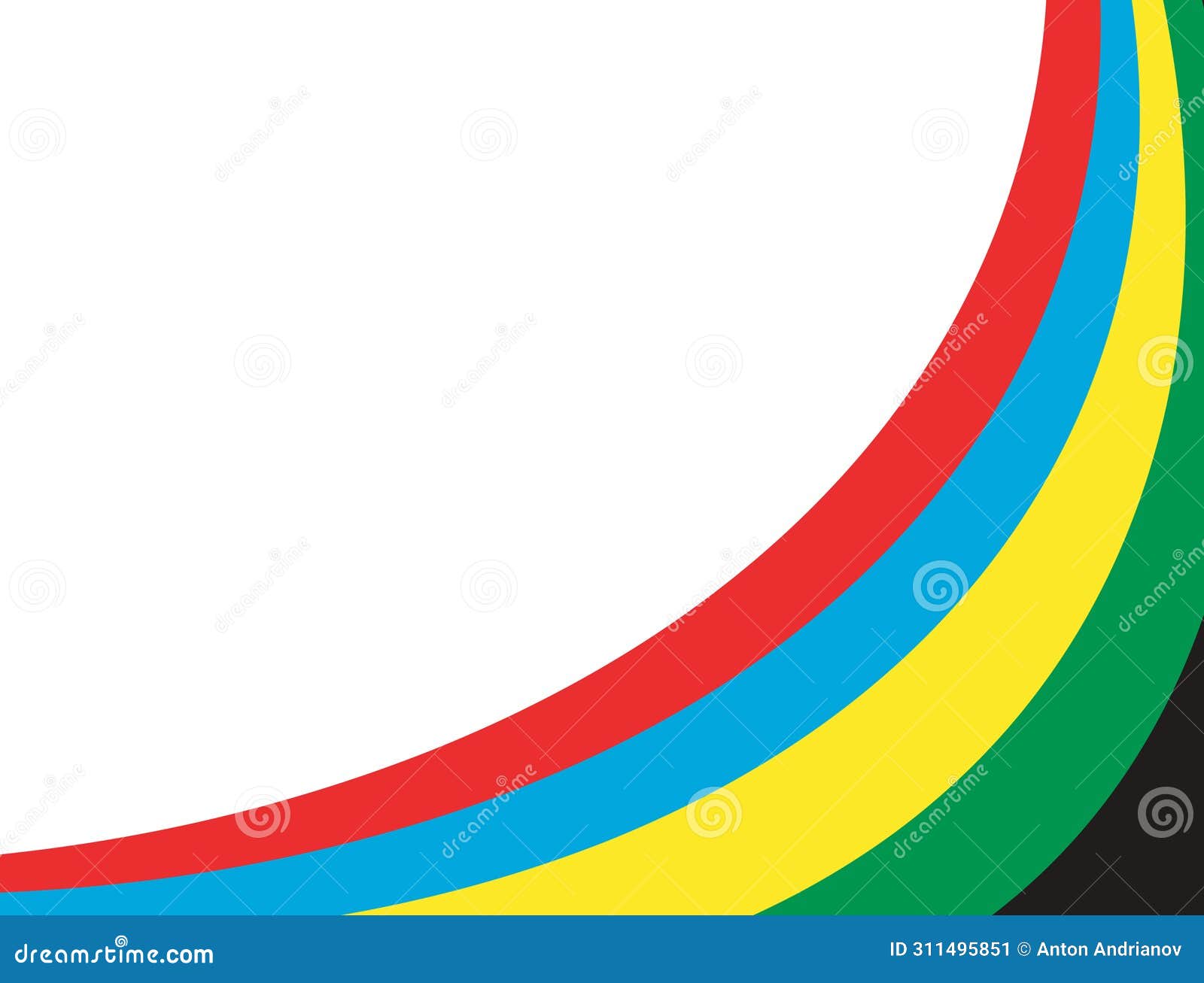 Banner with Colored Waves. Vector Design. Vector Graphics for Design ...