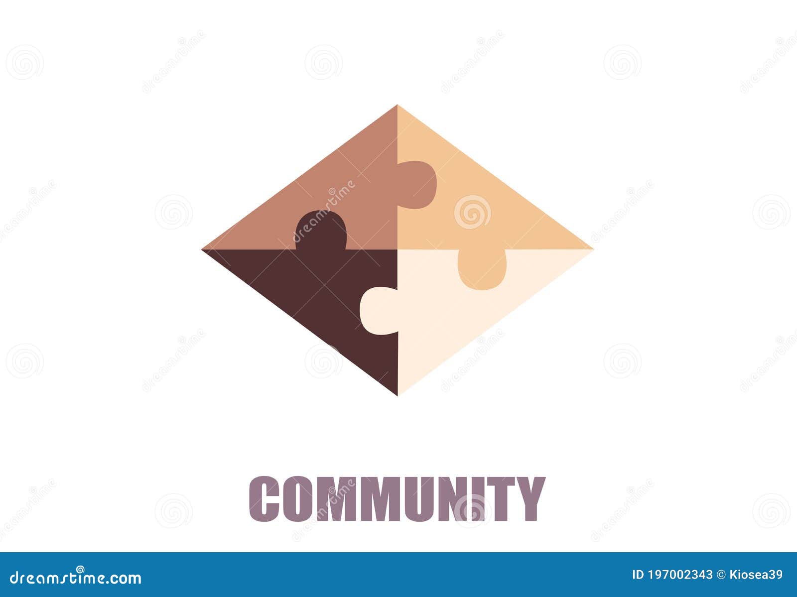 Banner of a Community and Unity Concept Stock Vector - Illustration of ...