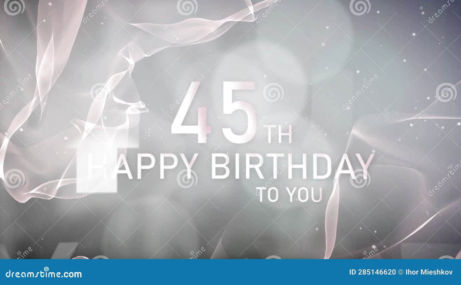 Banner of Congratulations on the 45th Happy Birthday on the Background ...