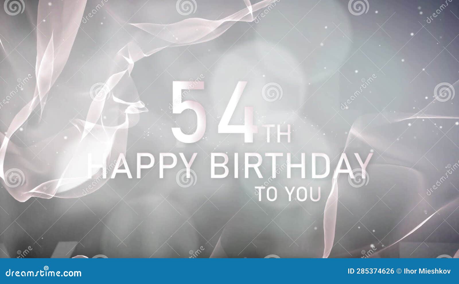 Banner Congratulations on the 54th Happy Birthday on the Background of ...