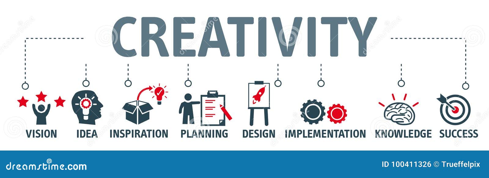 Banner Creativity Concept Illustration Stock Illustration ...