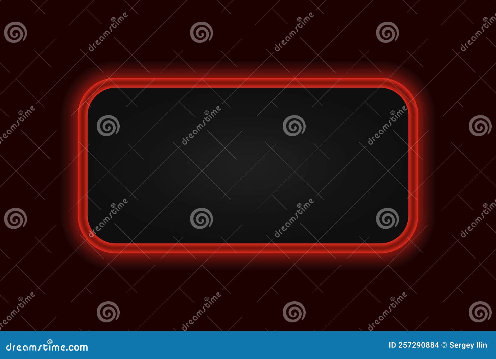 Banner on Dark Red Background. Vector Illustration Stock Vector ...