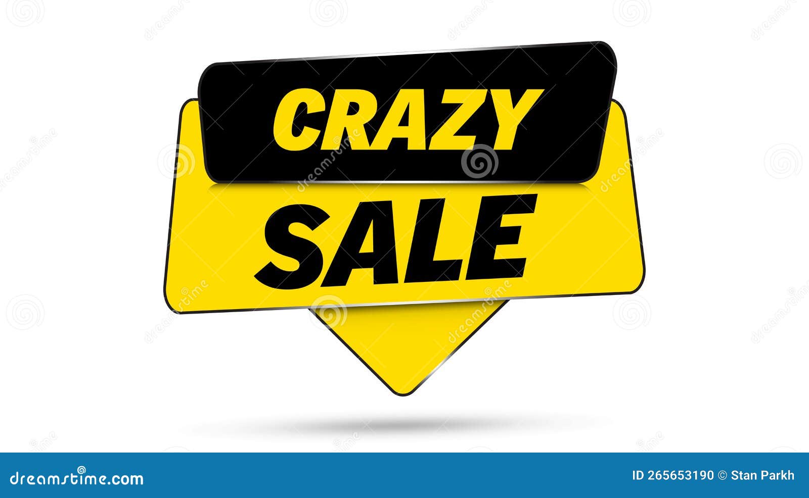 Banner De Signo De Venta Alocada Ilustración del Vector - Ilustración ...