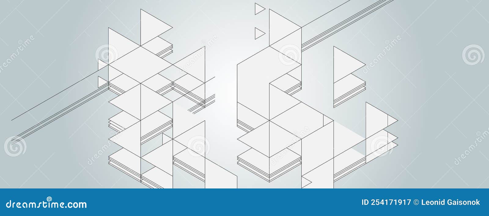 Banner Design with Abstract Polygonal Background. Connecting Dots and ...