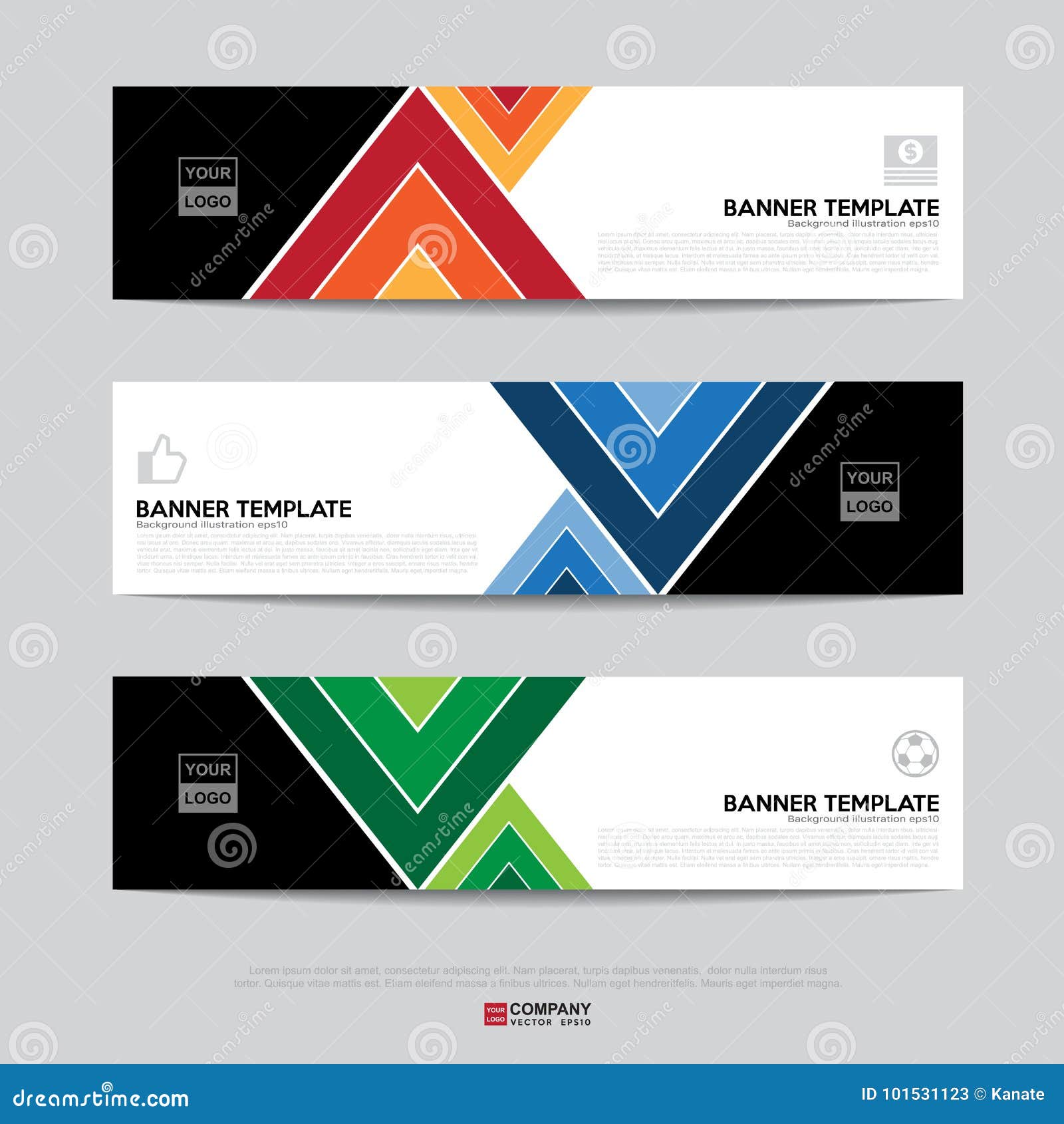 Banner Design for Business Presentation Stock Vector - Illustration of ...