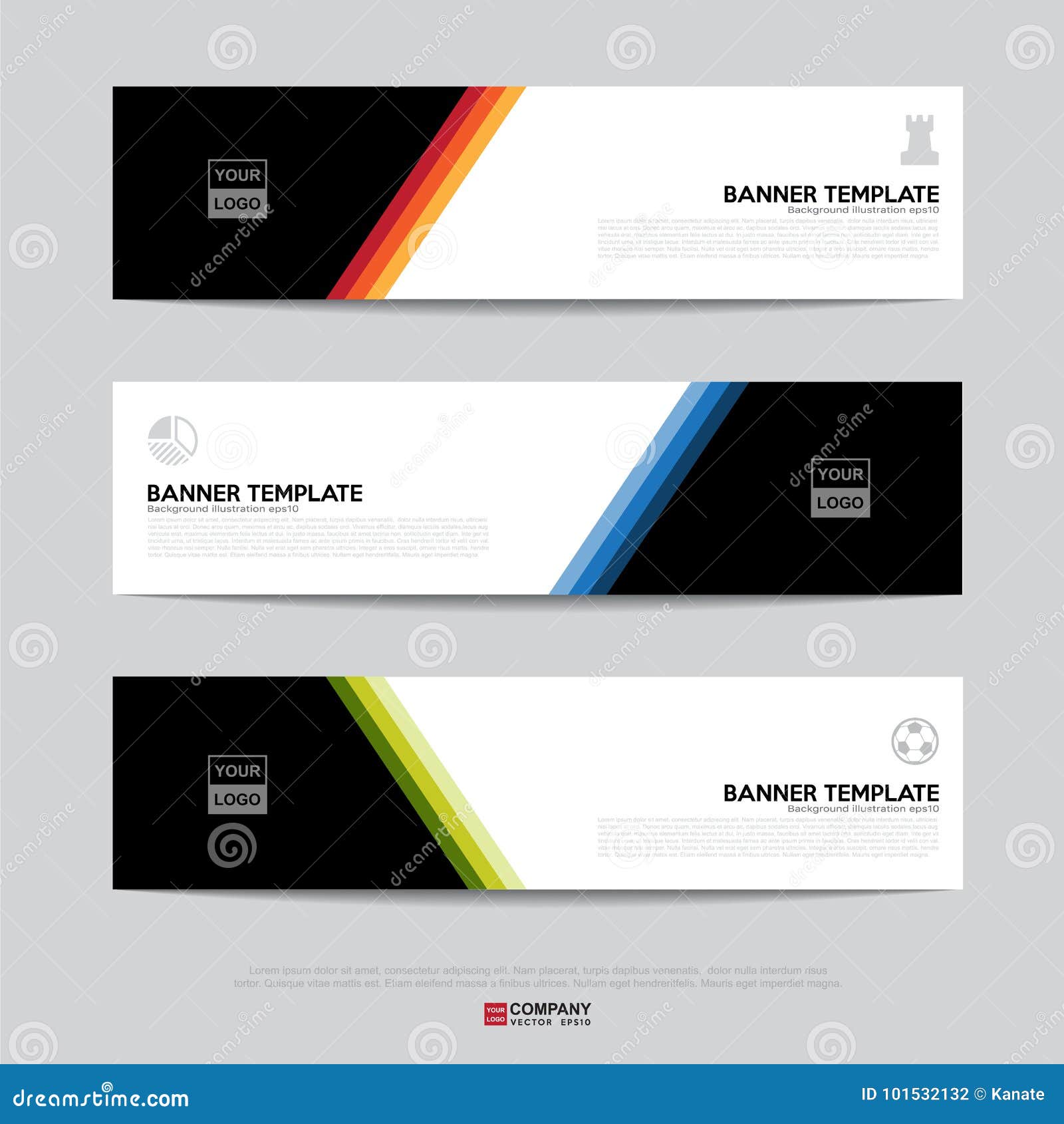 Banner Design for Business Presentation Stock Illustration ...