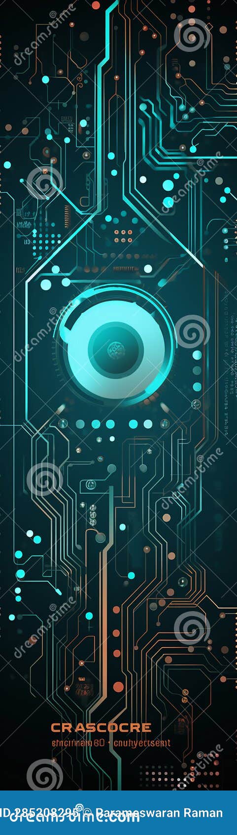 Banner Design Circuit Board Stock Illustration - Illustration of ...