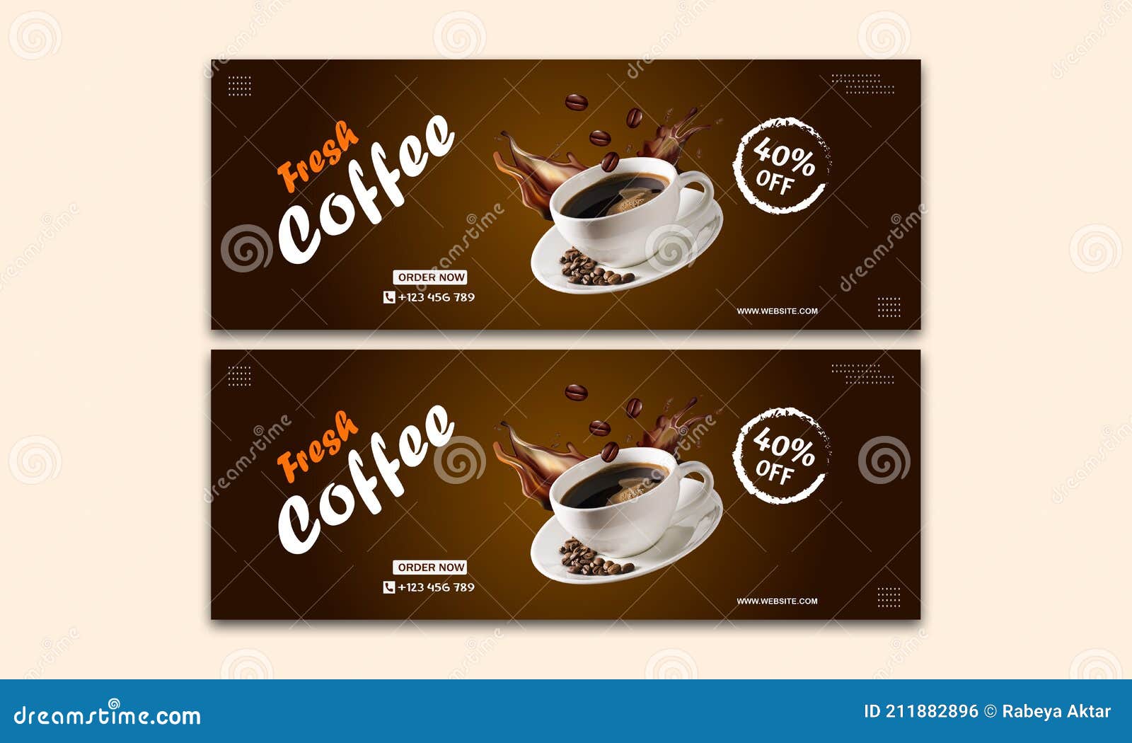 Banner Design for Commercial Use Template Stock Vector - Illustration ...
