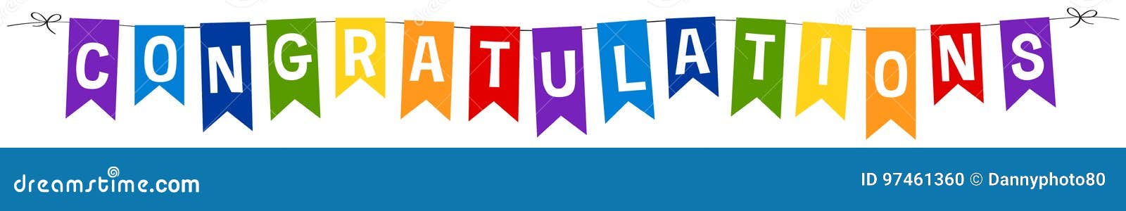 Banner Design for Congratulations Stock Vector - Illustration of ...