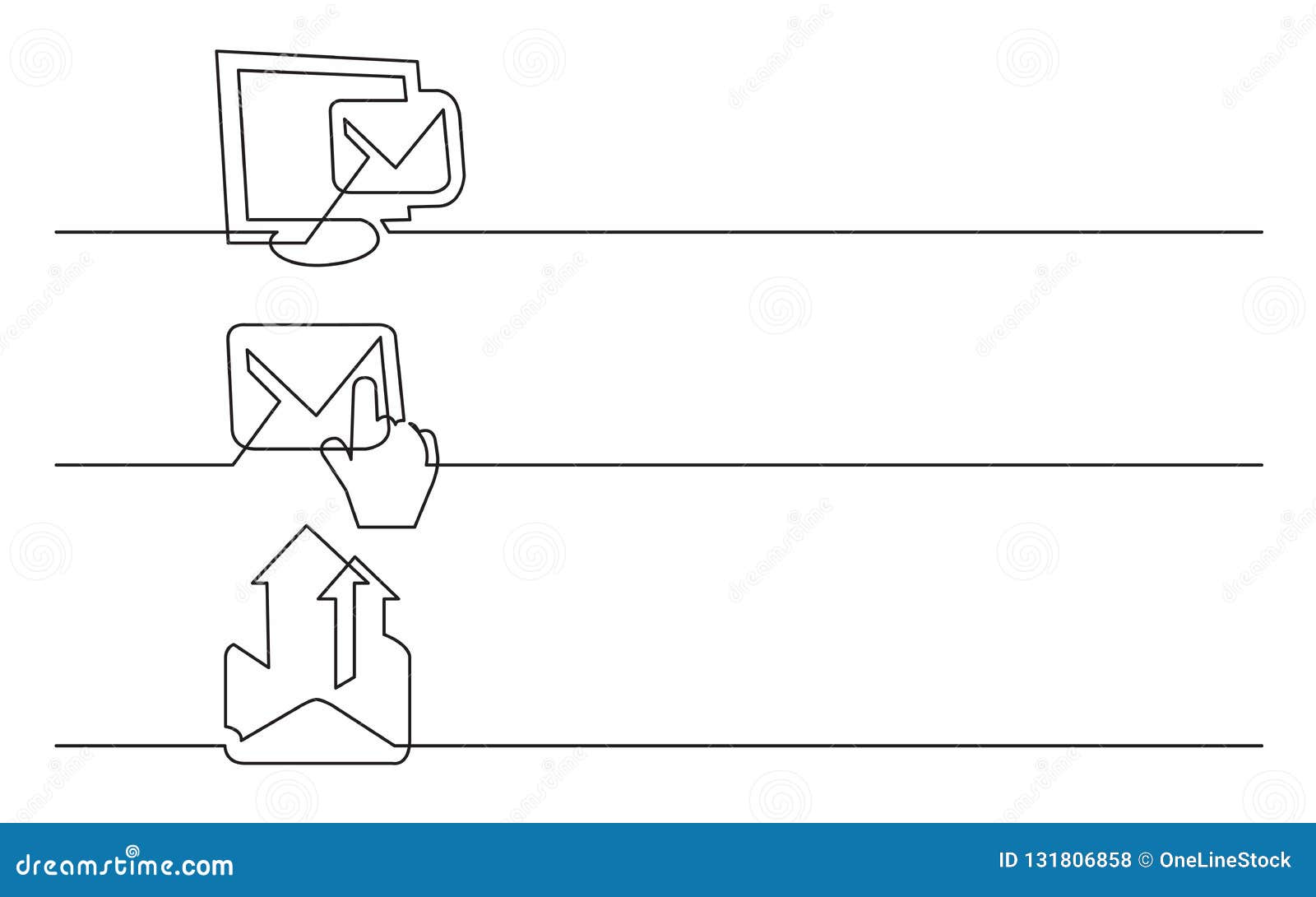 Emails On A Computer Laptop Screen, Wooden Desk, Office Background ...