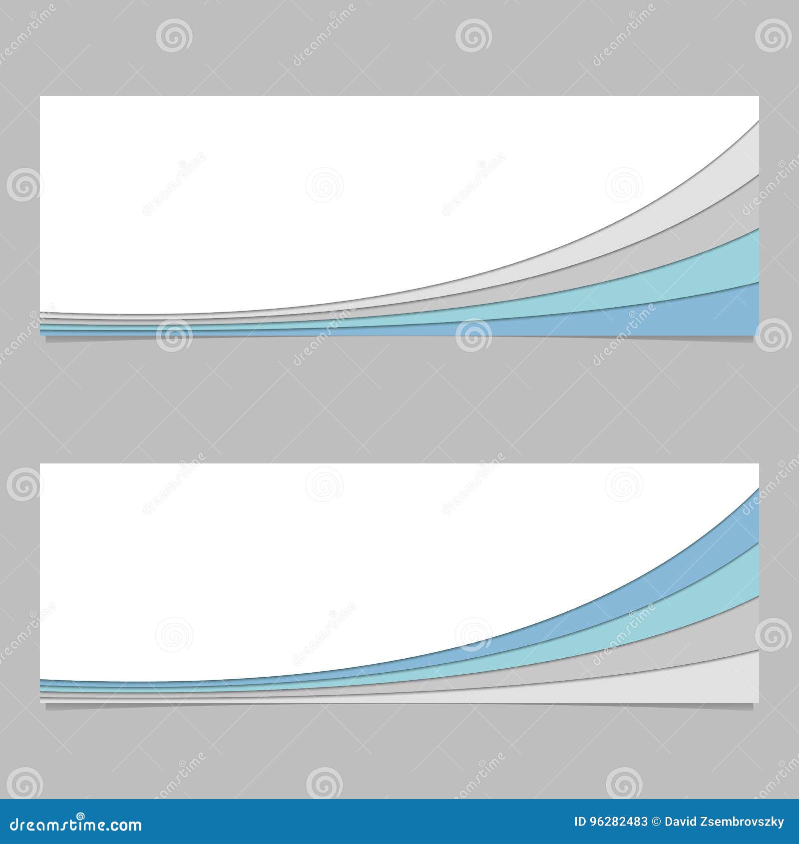 Banner Design from Curved Stripe Layers - Vector Design Stock Vector ...