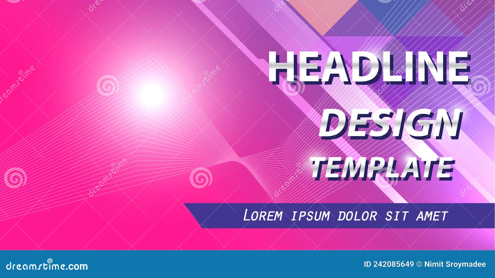 Banner Design Fresh Color Layout Vector Stock Vector - Illustration of ...