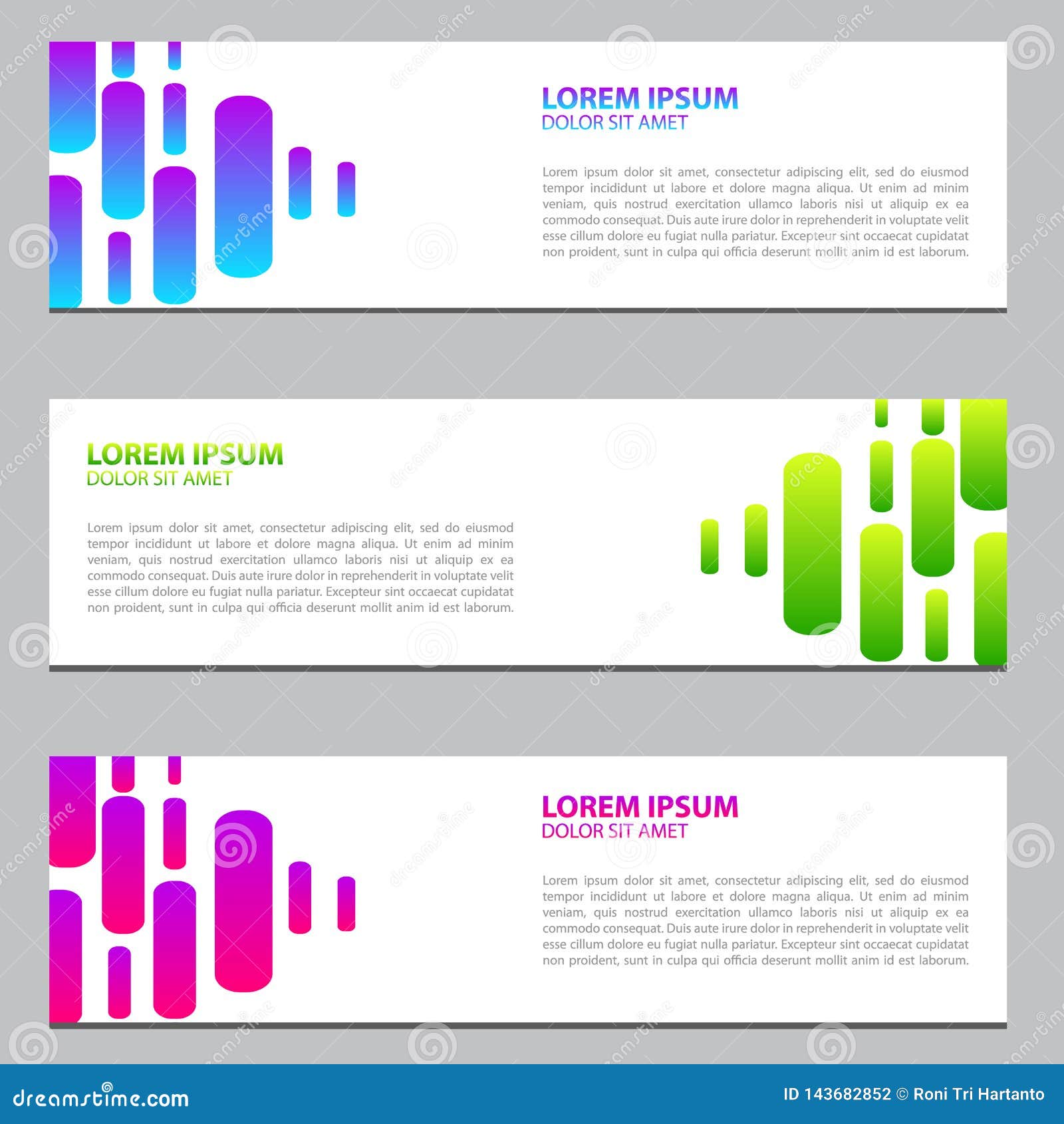 Banner Design with Gradient Colors.modern Template Design Stock ...