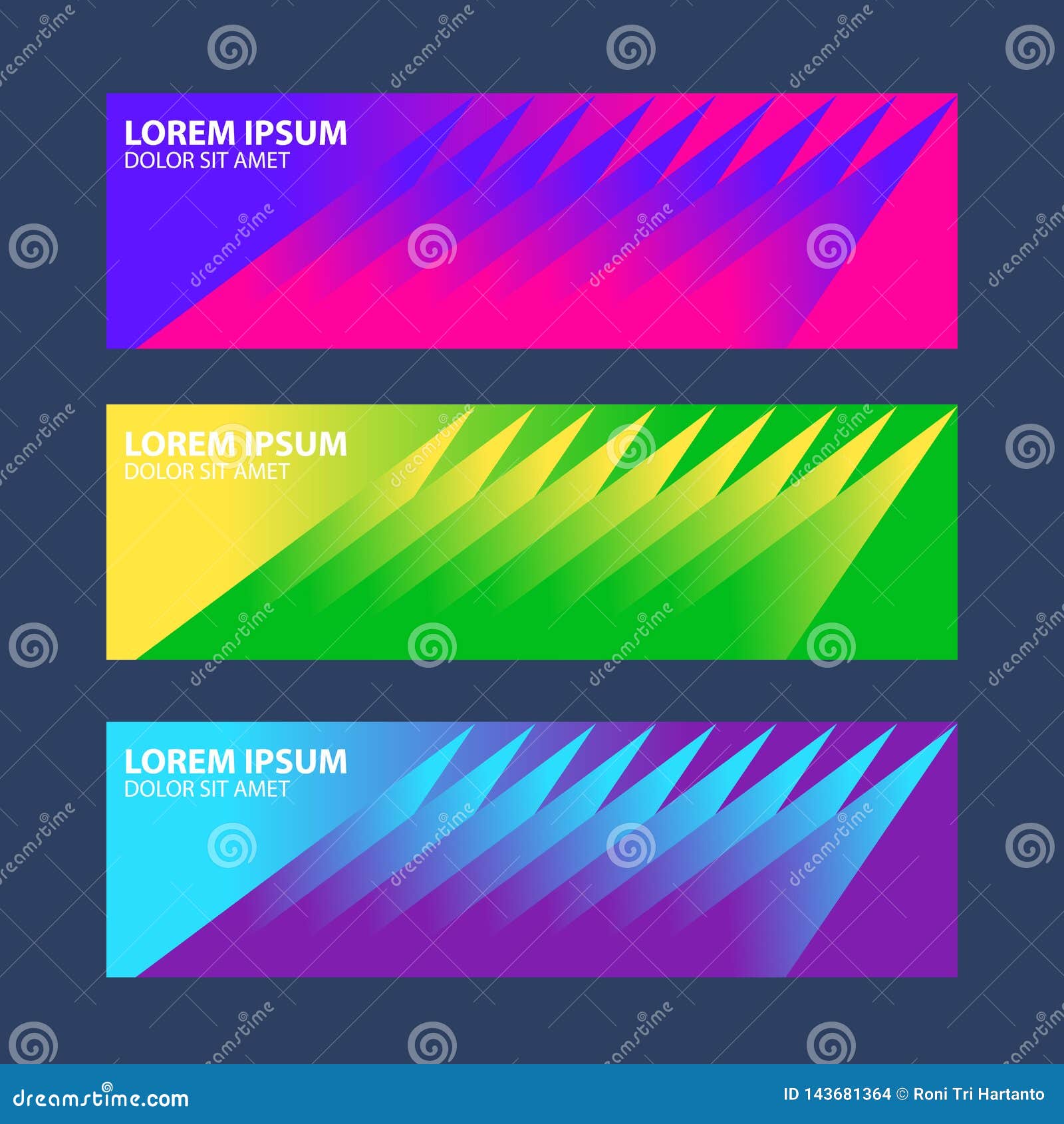 Banner Design with Gradient Colors.modern Template Design Stock ...