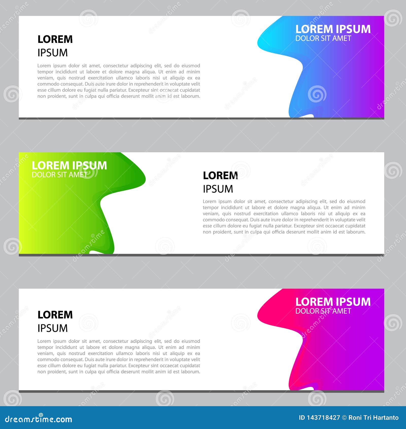 Banner Design with Gradient Colors.modern Template Design Stock ...