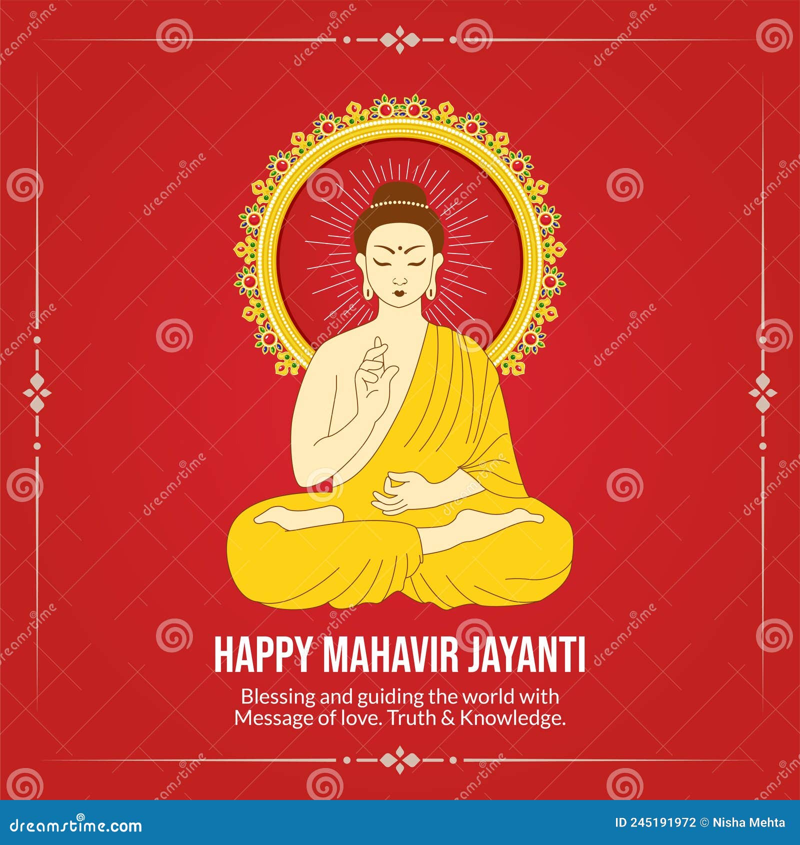 Happy Mahavir Jayanti Wallpaper Greeting Wishes, Jain Festival Poster ...