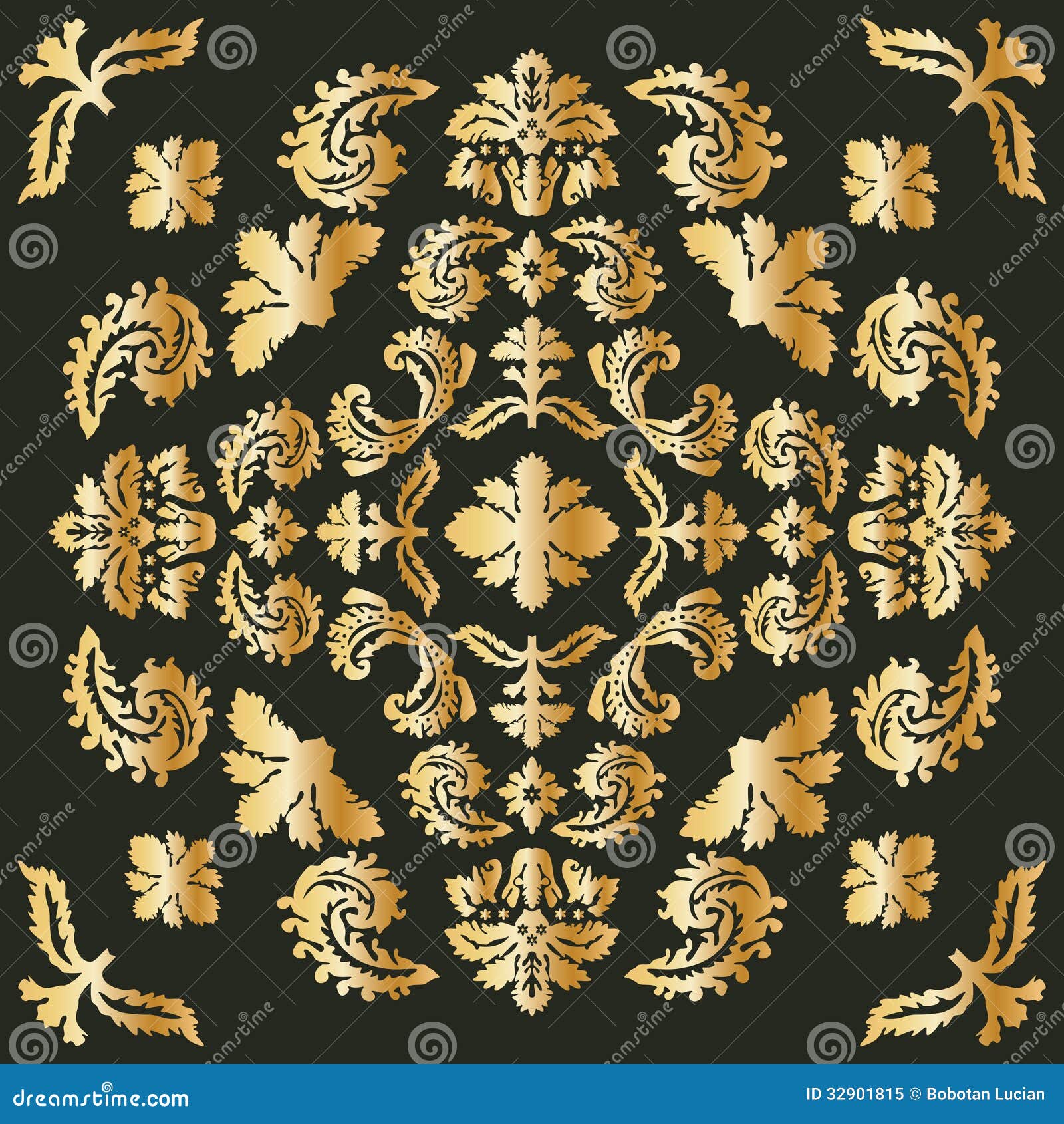 Banner Design Inspired by Victorian Style Stock Vector - Illustration ...