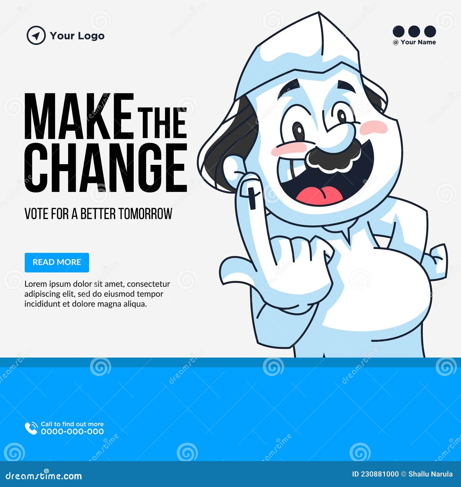 Banner Design of Make the Change Stock Vector - Illustration of meeting ...