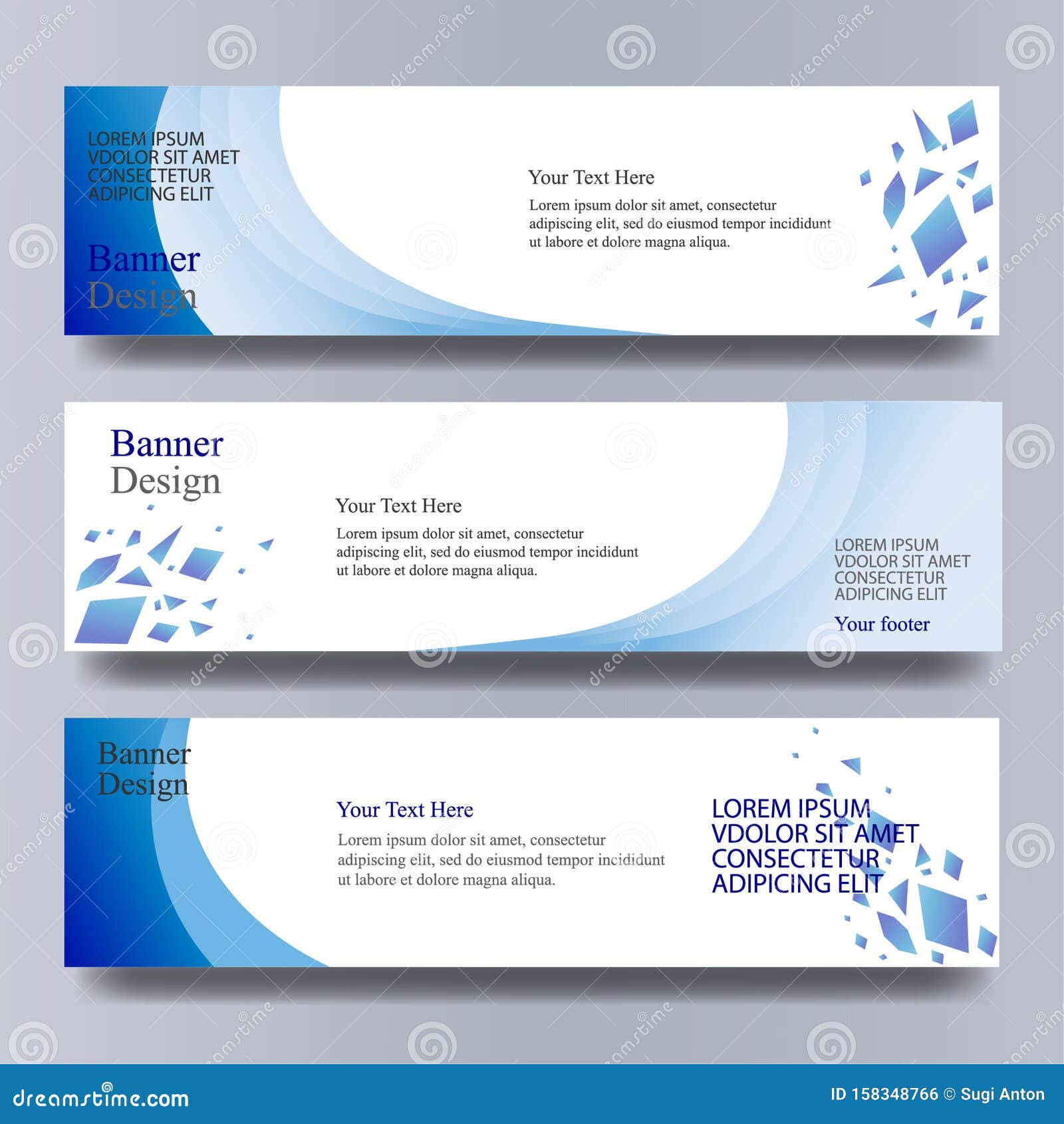 Banner design Basic RGB stock illustration. Illustration of decoration ...