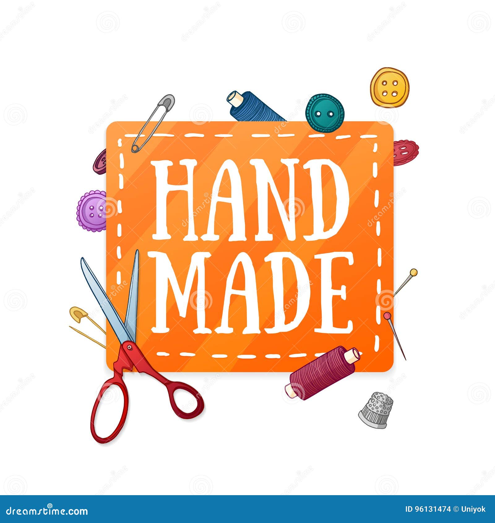 Banner Design Template Hand Made. the Color Patch with the Decor of the ...