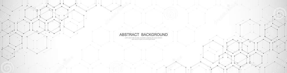 Banner Design Template or Website Header. Abstract Background with ...