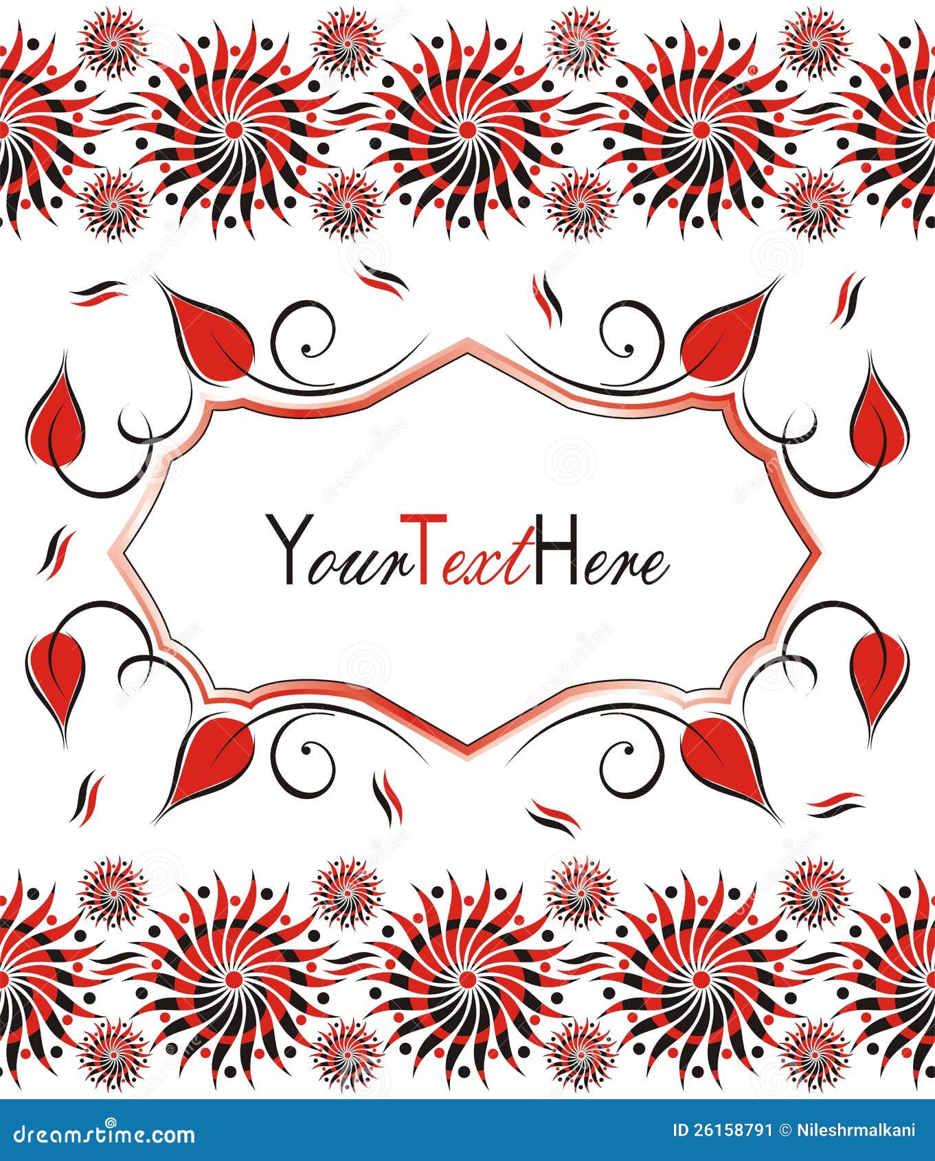 Banner design in two color stock vector. Illustration of greeting ...