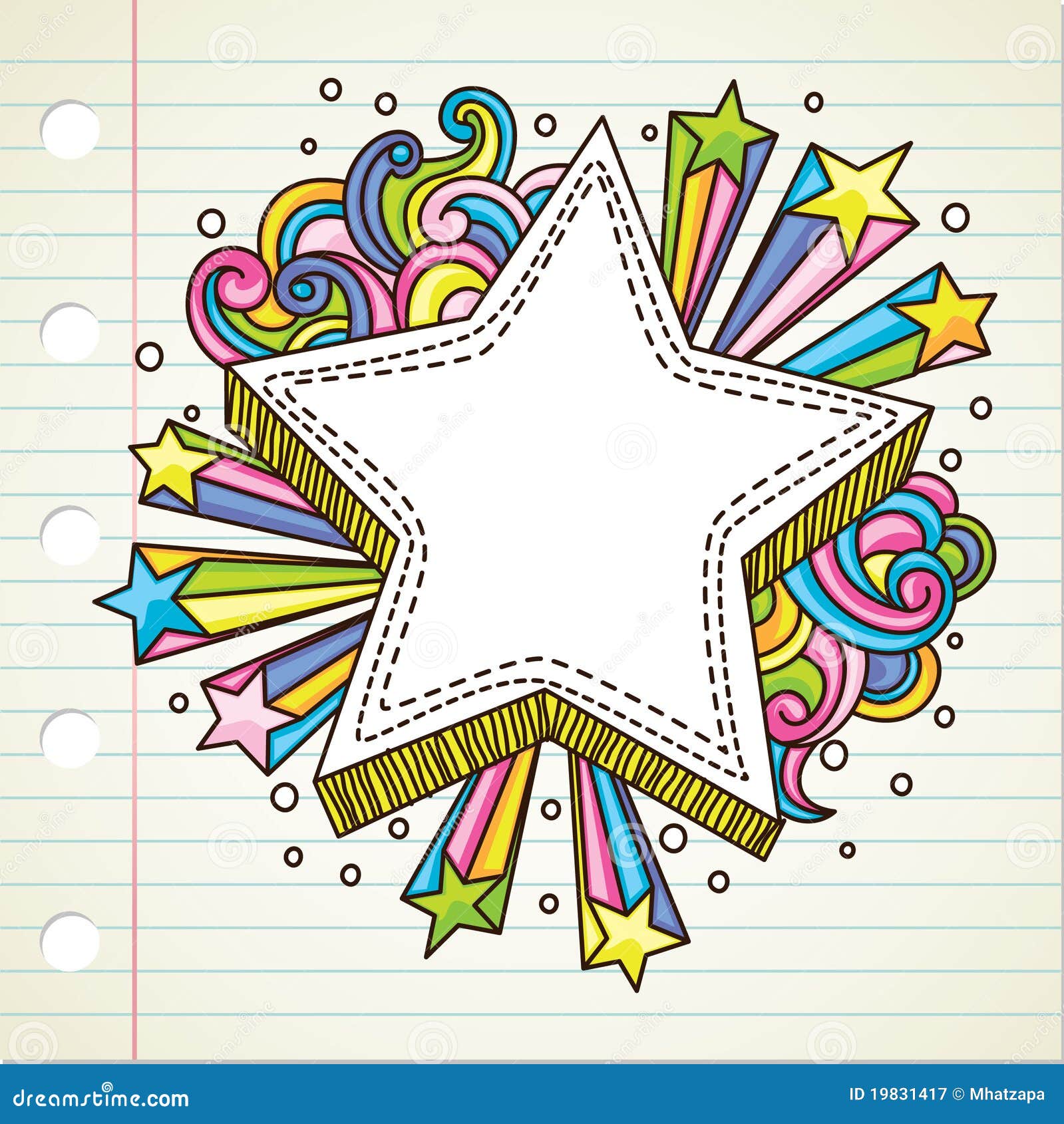 Banner dodle stock vector. Illustration of frame, drawing - 19831417