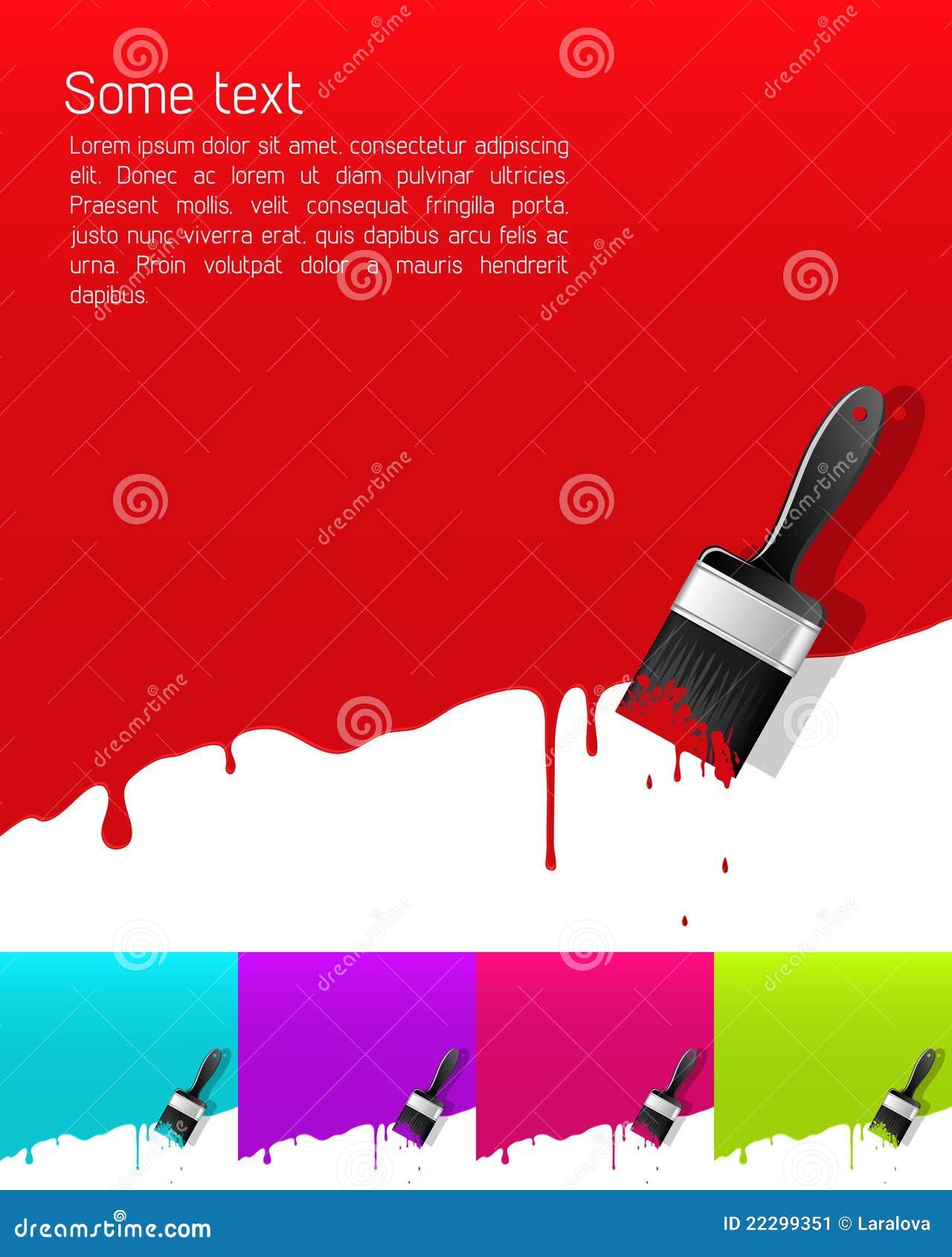 Banner with dripping paint stock vector. Illustration of dripping ...