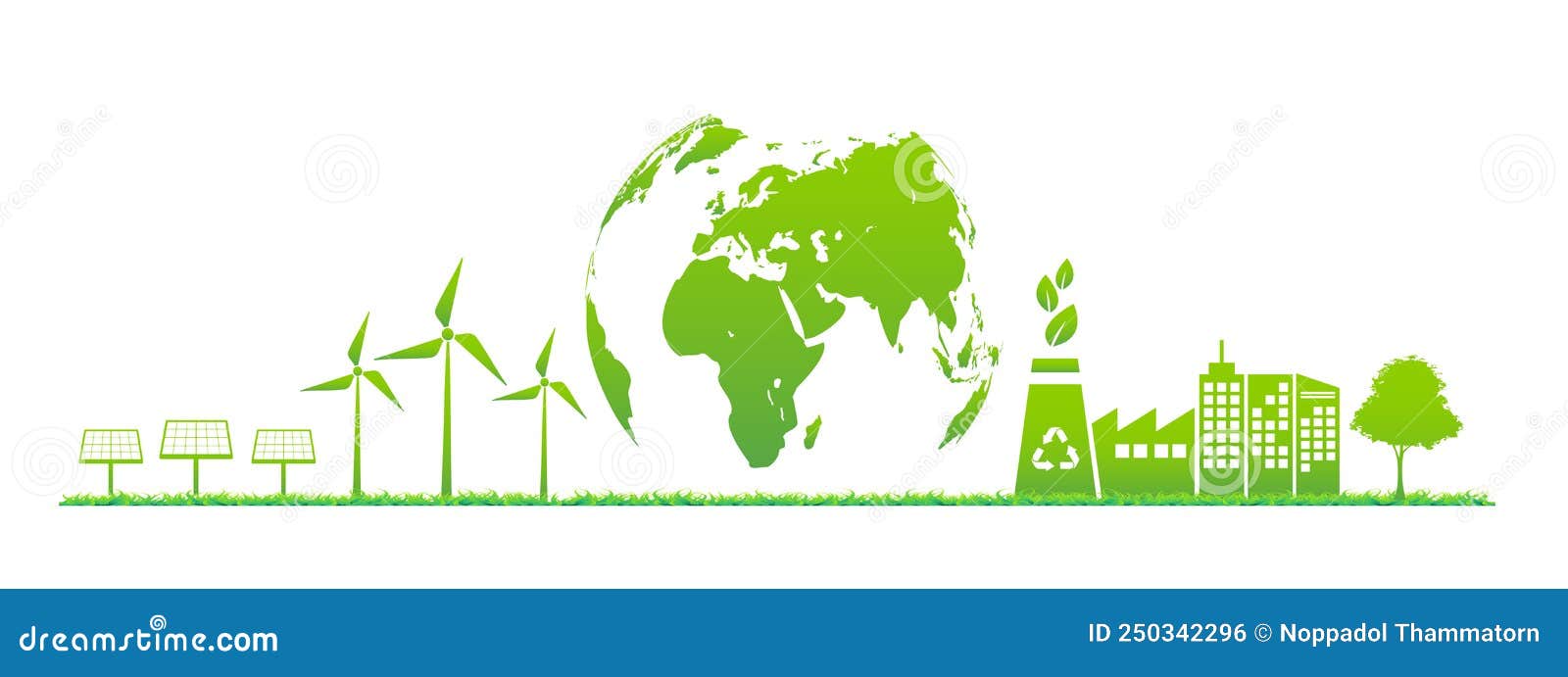 Banner Eco Friendly, Sustainability Development Concept and World ...