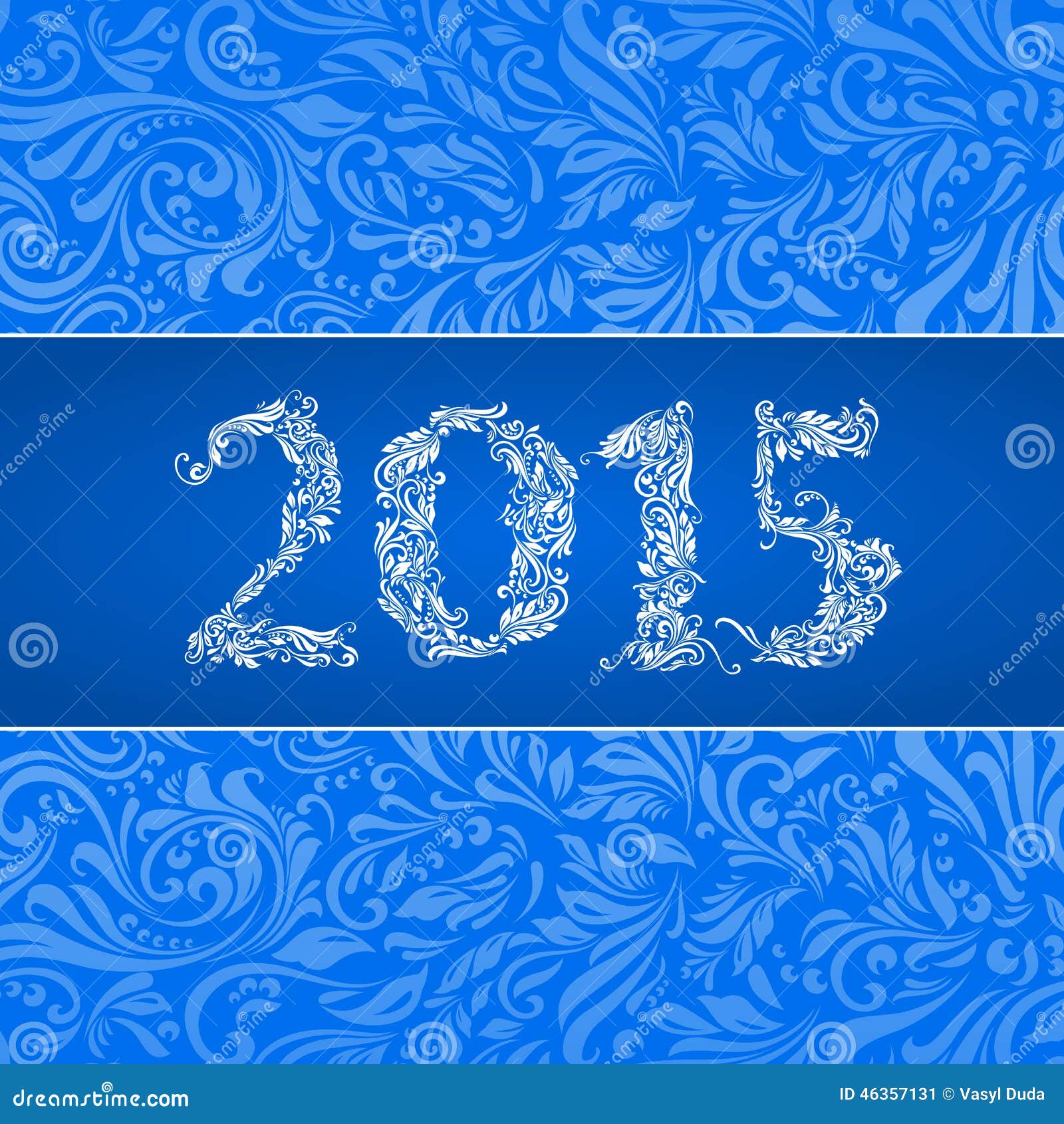 2015 banner stock vector. Illustration of banner, background - 46357131