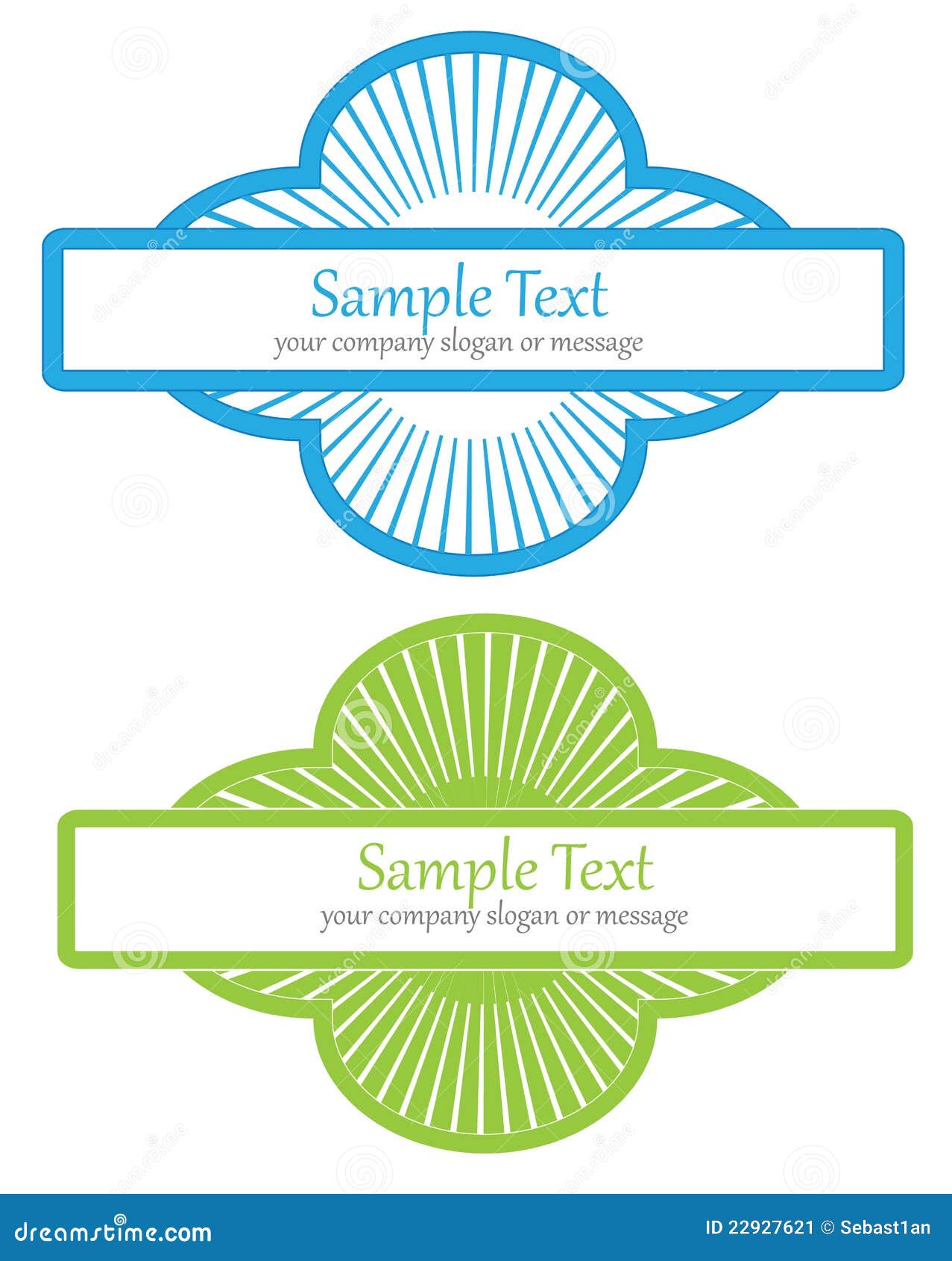 Banner elements stock vector. Illustration of badge, space - 22927621