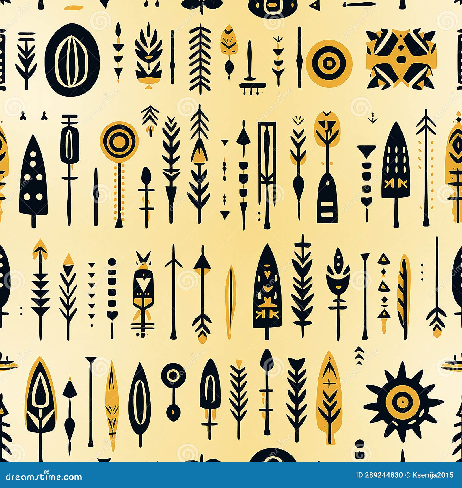 Banner Embossed Ethnic Vintage 3D Pattern on a Light Background Boho ...