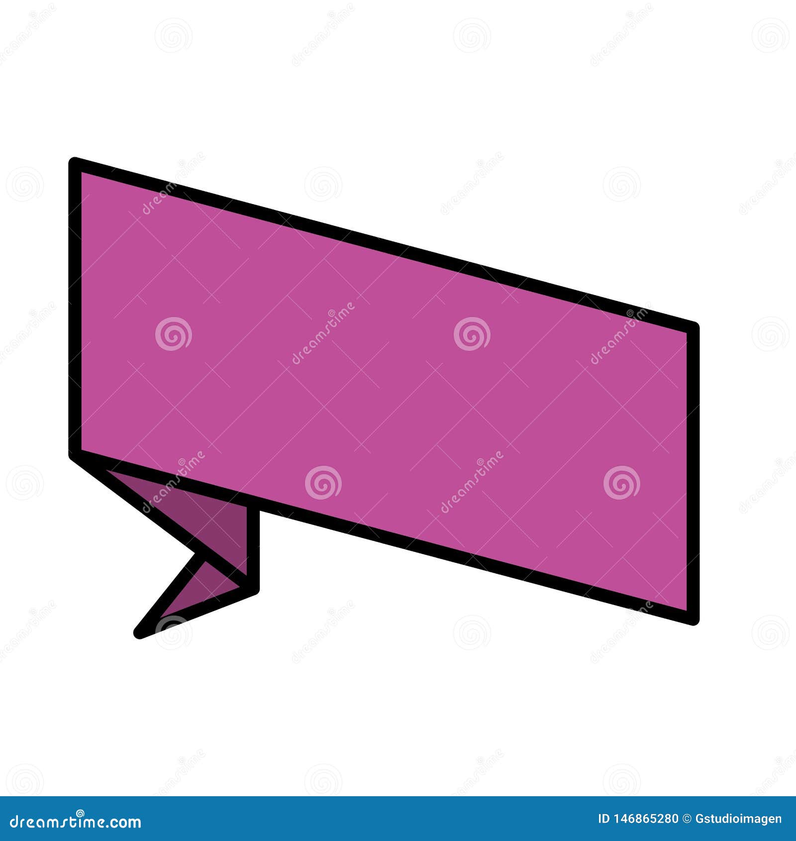 Banner empty template stock illustration. Illustration of element ...