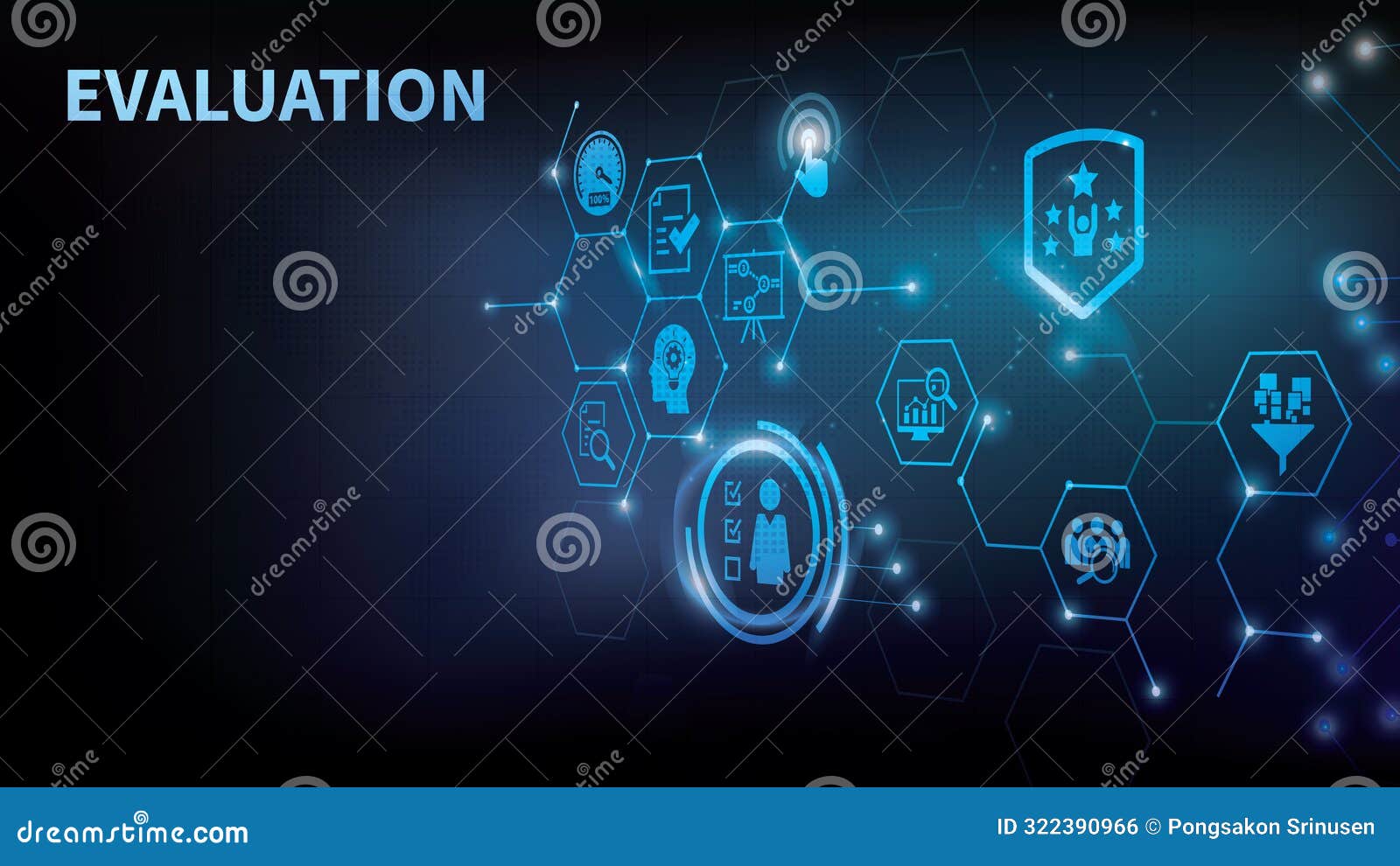 Banner Evaluation Concept.vector Illustration Concept. Stock Vector ...