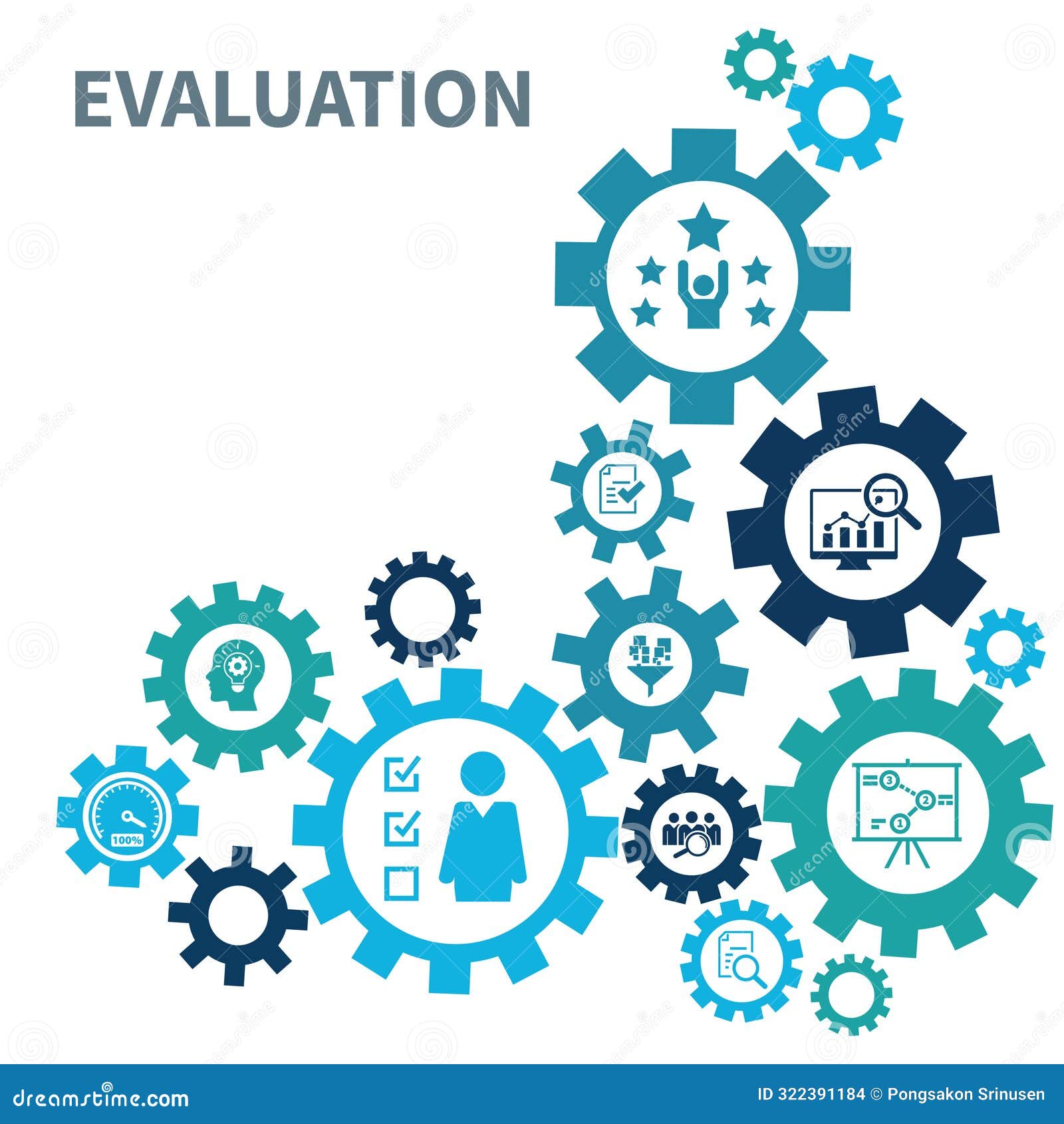 Banner Evaluation Concept.vector Illustration Concept. Stock Vector ...