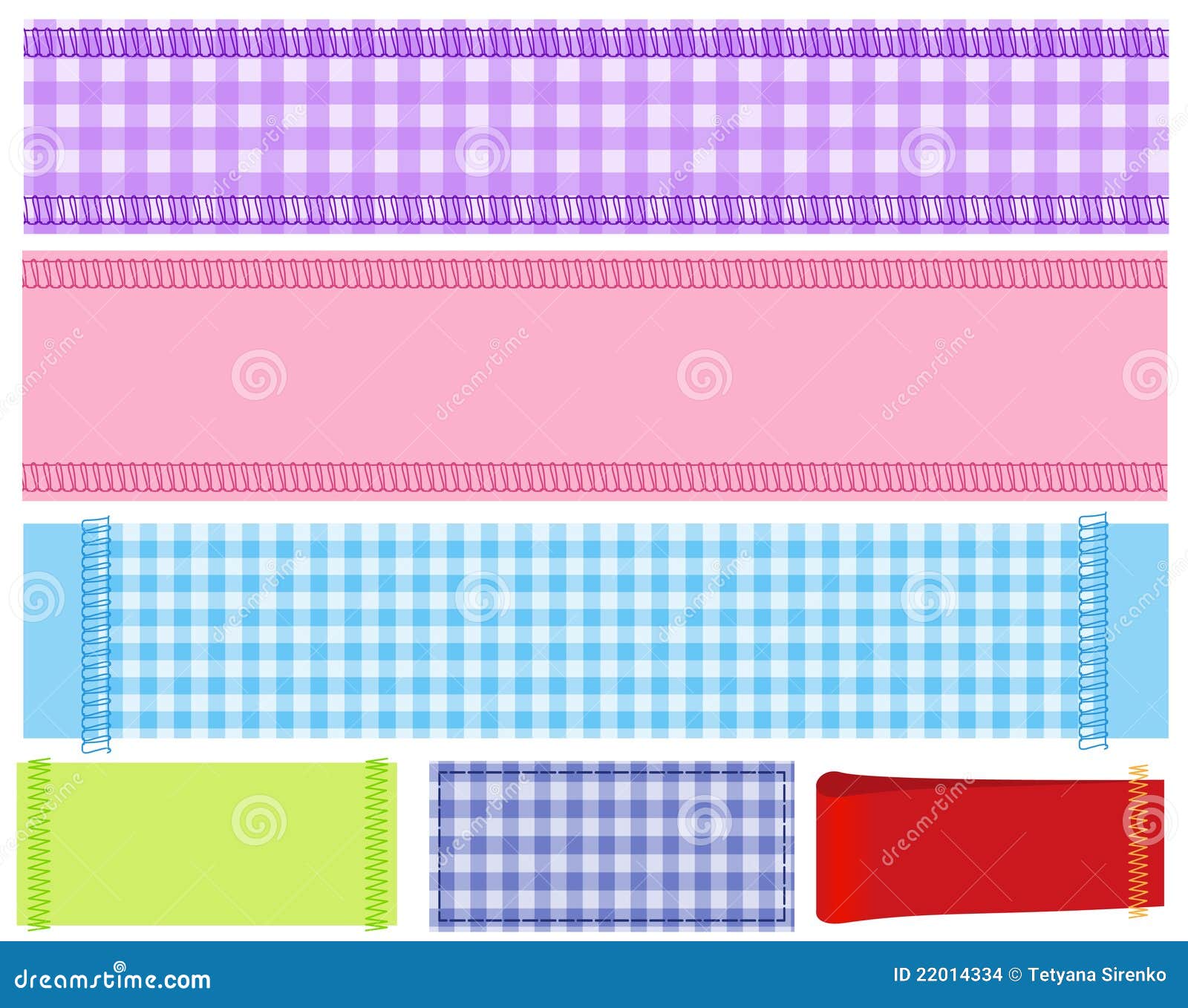 Banner of fabric stock vector. Illustration of textile - 22014334