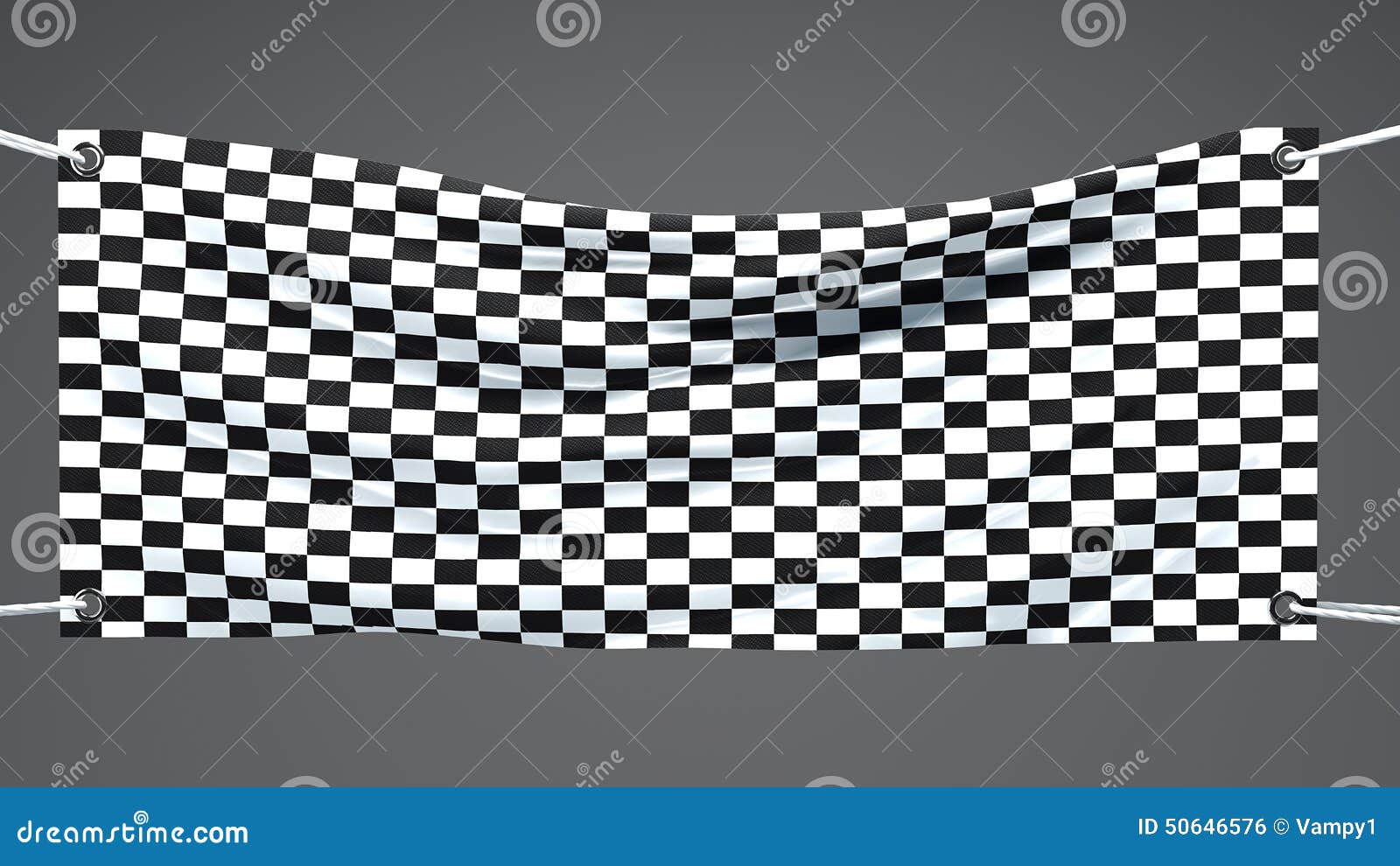 Banner Flag Arrival, Finish, Stock Illustration - Illustration of pull ...