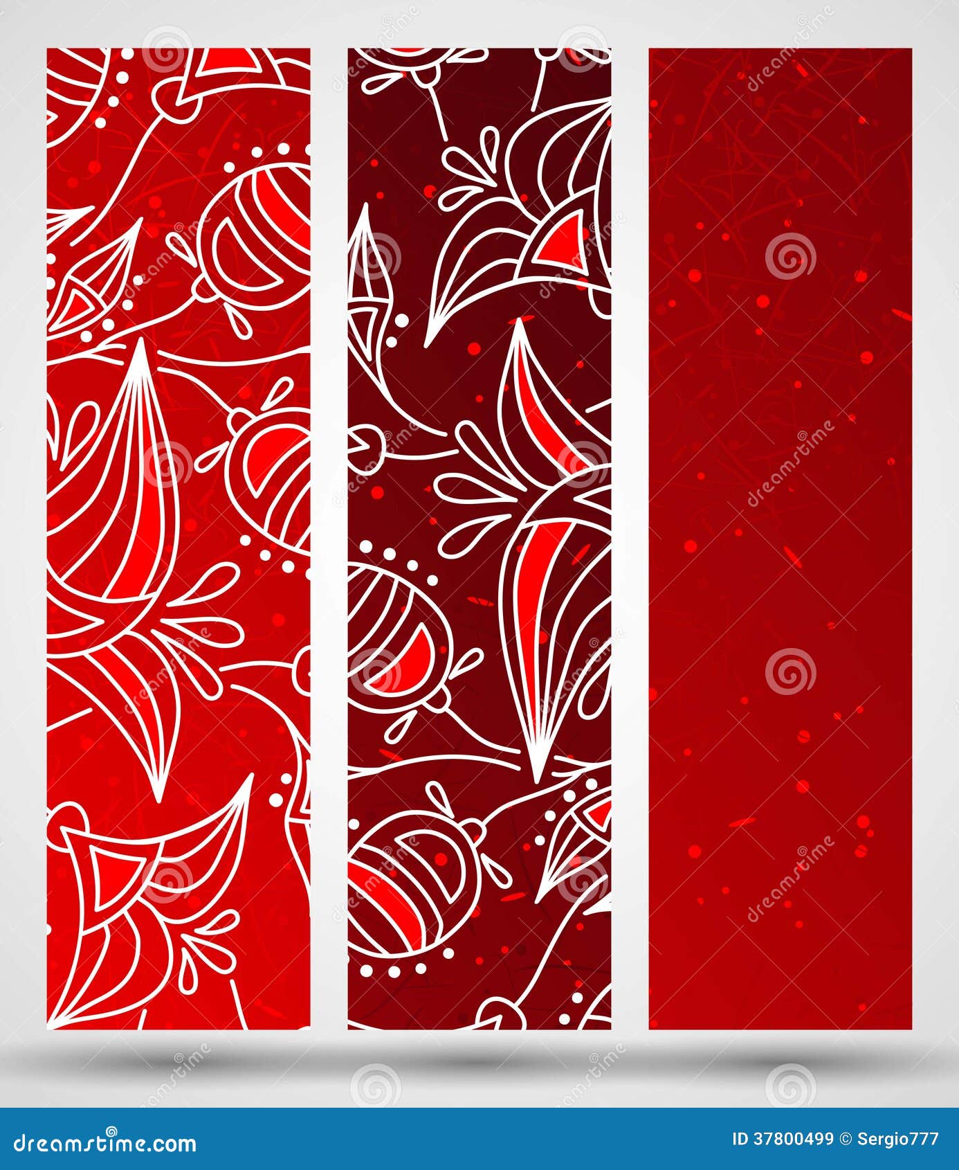 Banner with floral pattern stock vector. Illustration of design - 37800499