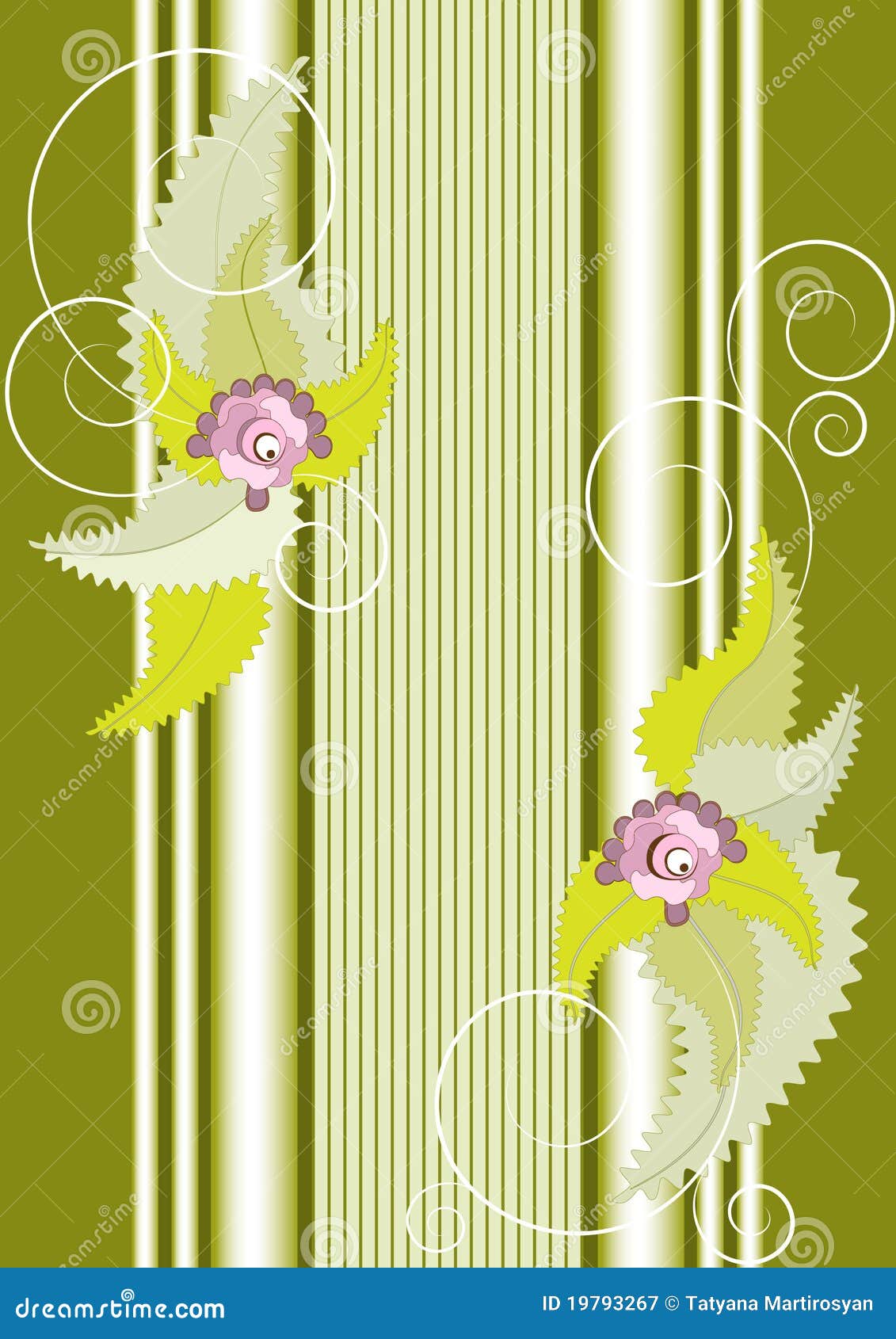 A Banner with Flowers and Column.Banner.Background Stock Vector ...