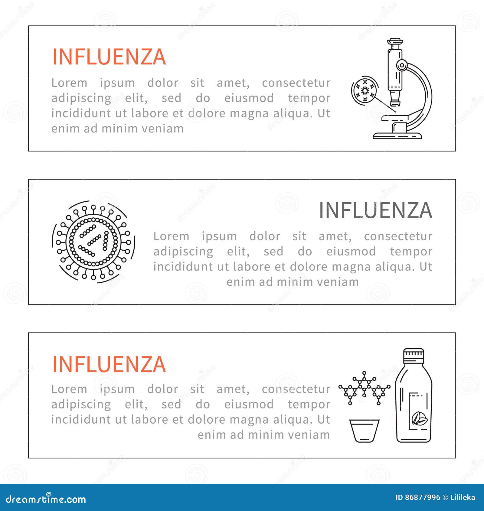 Banner flu prevention stock vector. Illustration of season - 86877996