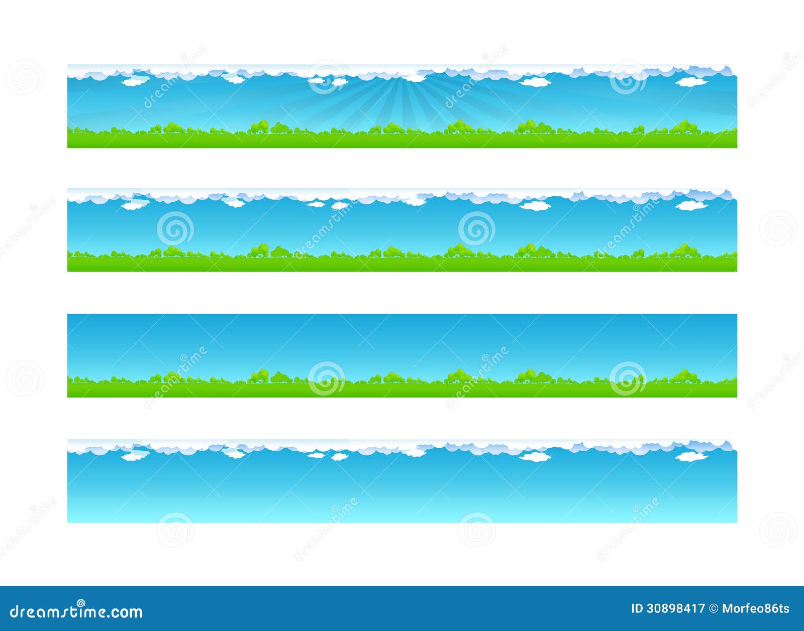 Banner of a forest stock illustration. Illustration of decoration ...