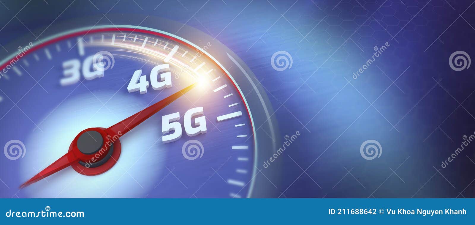 Banner of 5G High Speed Internet Concept. Wireless Network Speed ...