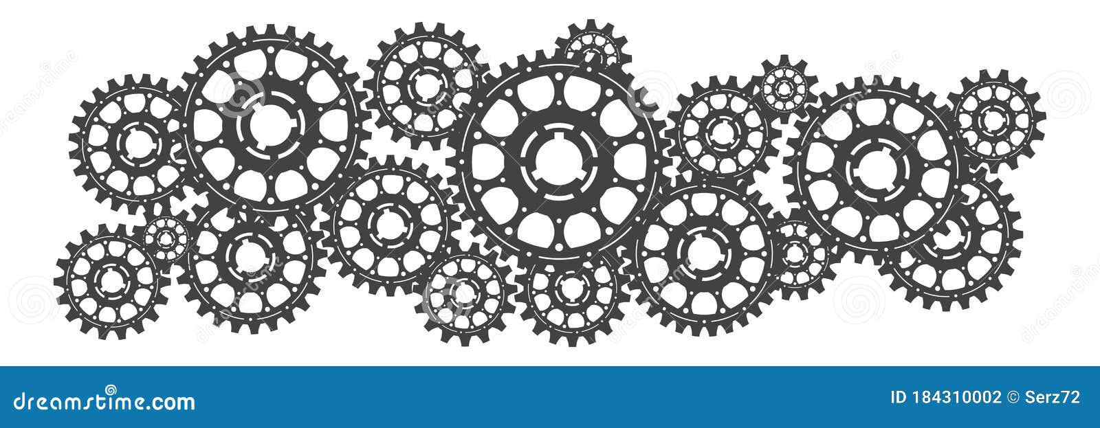 Banner of Gear Wheels or Cogs Stock Vector - Illustration of gears ...