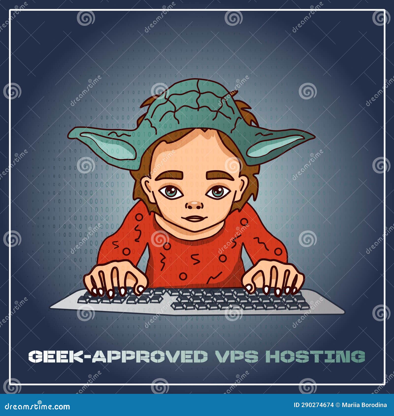 Banner Geek Boy Character, Vector Cartoon Young Programmer, Game ...